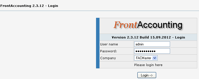 FrontAccounting Wiki - Main - config.php